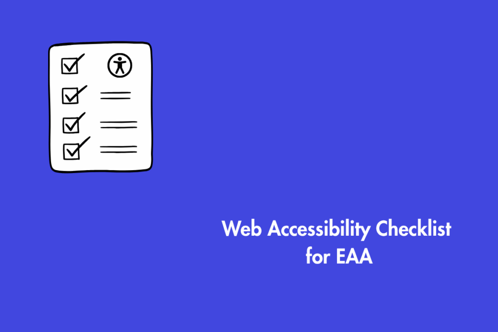 Web accessibility Checklist for EAA - AEL Data